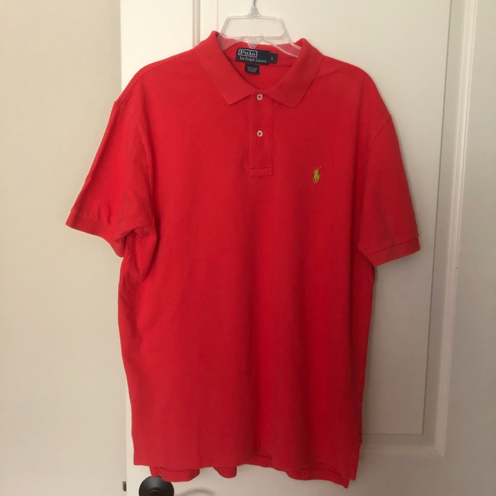 Polo Ralph Lauren Red Orange Polo Shirt - Gem